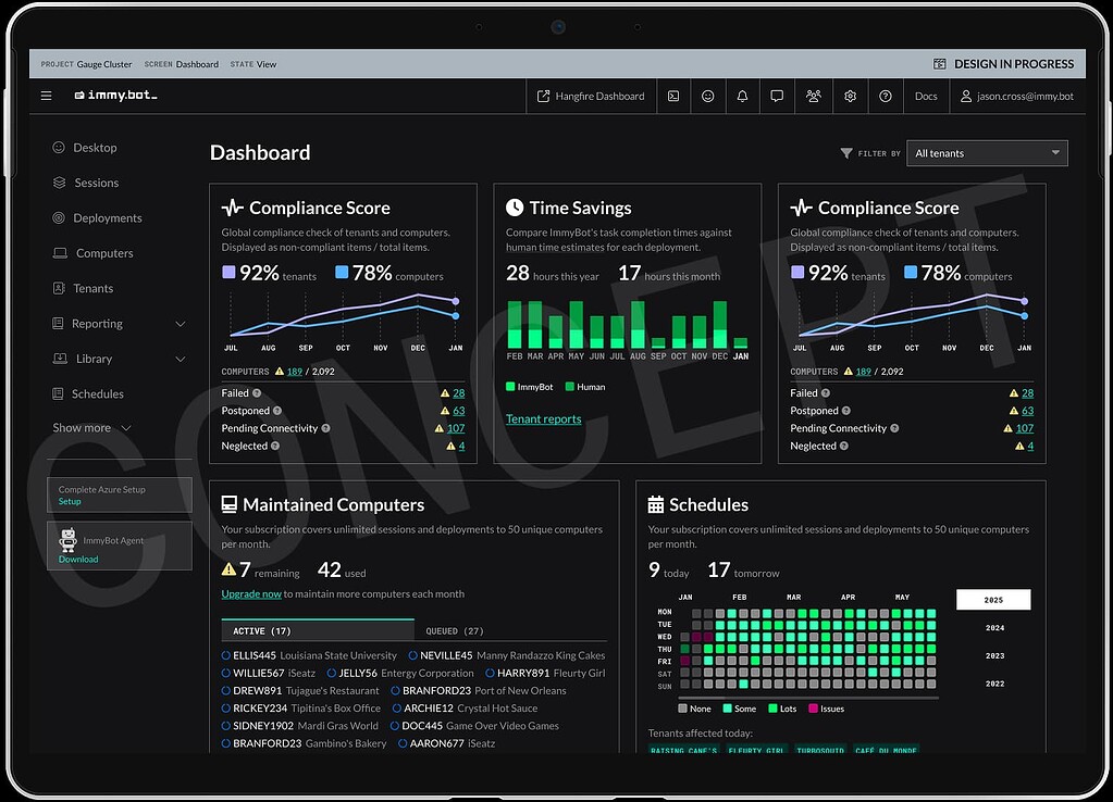 New feature concept: Dashboard page - Inner Circle - ImmyBot Community