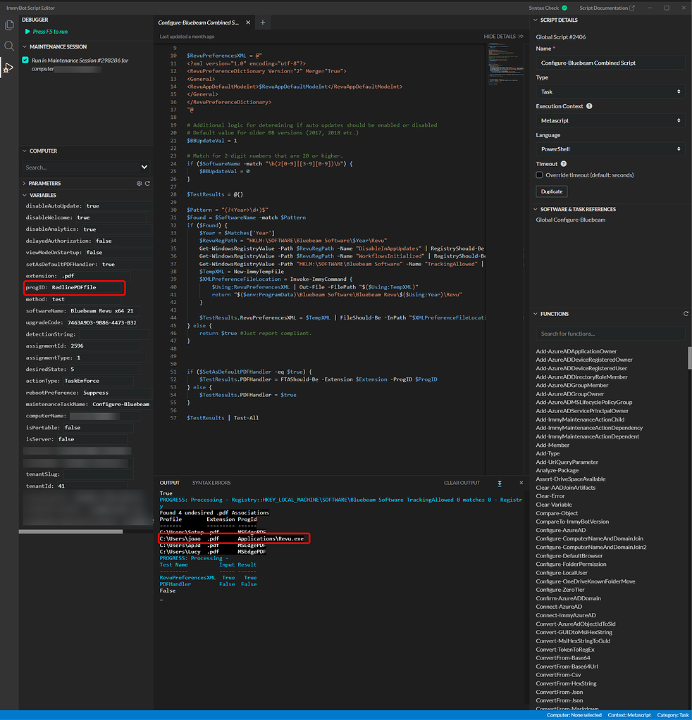 Bluebeam Revu 21 - SetAsDefaultPDFHandler using incorrect ProgID - Software, Tasks & Script ...