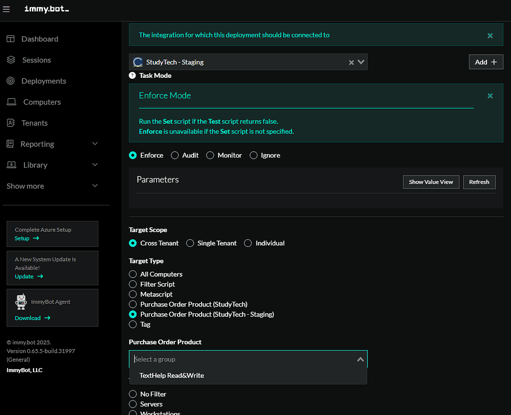 Updating the product list in Deployment Cross Tenant - General - ImmyBot Community